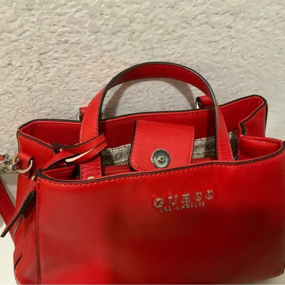 Guess | Bags | Guesshandbag In Red Crossbody Multi Compartment | Poshmark
